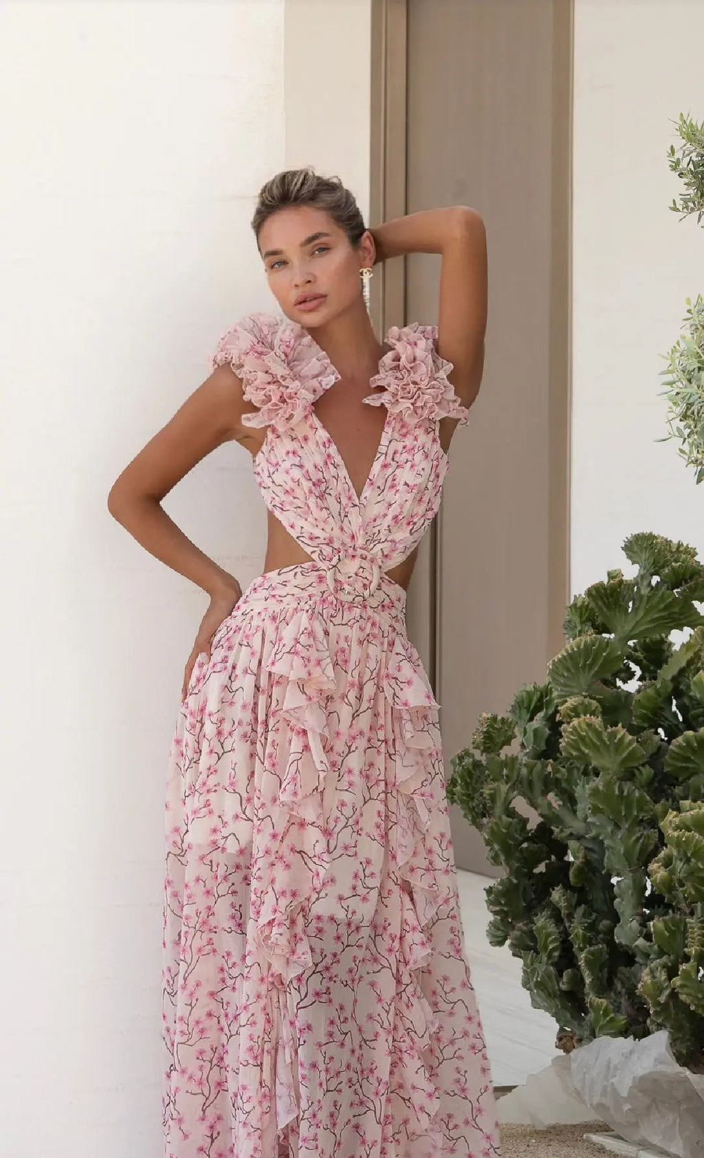 Pink Cassini Maxi Dress | ALB London UK – ALB LONDON UK